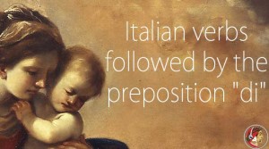 Italian verbs followed by the preposition "DI". - Dante Learning